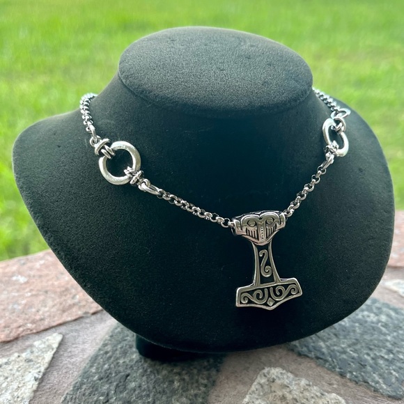 Silverskylight | Jewelry | Thor Hammer Necklace Stainless Steel ...